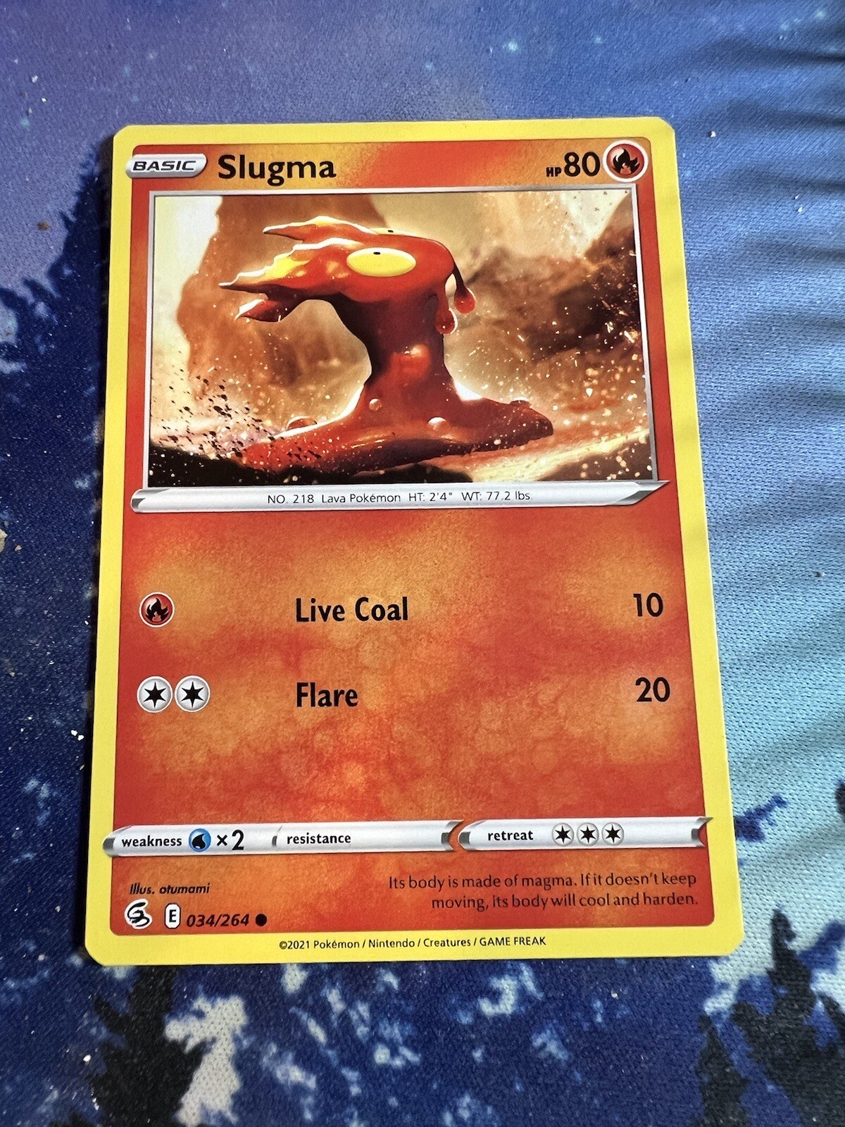 Pokémon TCG Slugma Fusion Strike 034/264 Regular Common for sale online ...