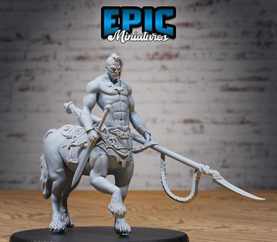 Epic Miniatures Fantasy Centaur with Spear DnD D&D Pathfinder TTRPG ...