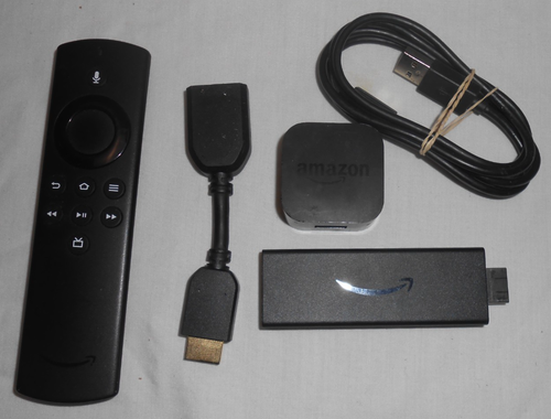 Amazon S3L46N Fire TV Stick 3rd Gen with Remote, USB Cable, Power ...