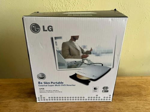 LG GP08 Lite Portable Super Multi Drive External DVD Writer USB Boxed ...