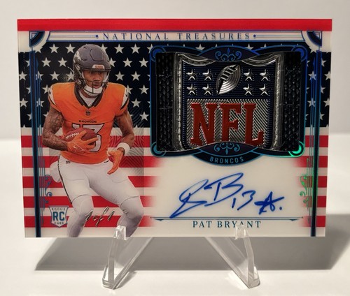 2025 National Treasures Pat Bryant ROOKIE NFL SHIELD AUTO 1/1 FOTL ...