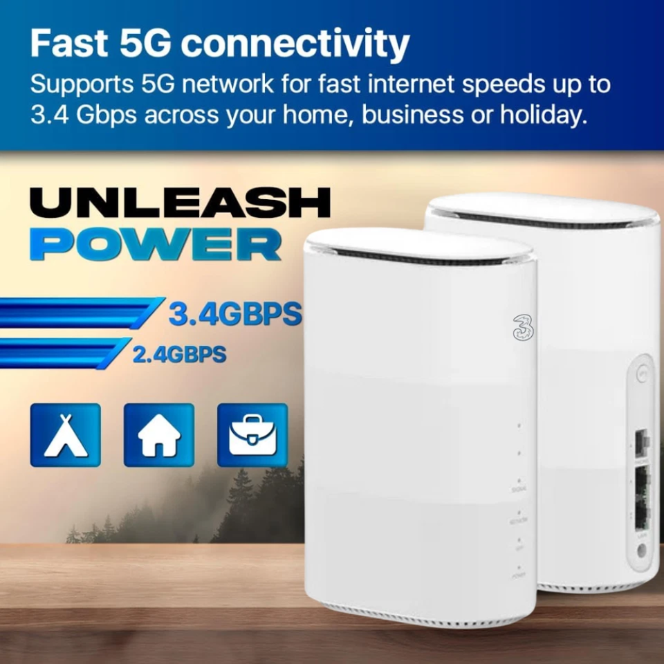 ZTE G5B Wireless 5G Super Fast Wi-Fi 6 Home Router (Unlocked) SIM ...