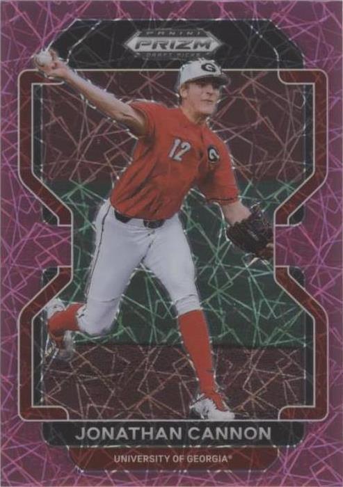 2022 Panini Prizm Draft Picks - Jonathan Cannon #PDP101 Neon Pink ...
