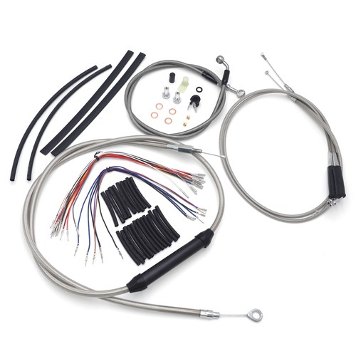 Handlebar Extended Cabke Kit For Harley Davidson 2004-2006 Sportster XL ...