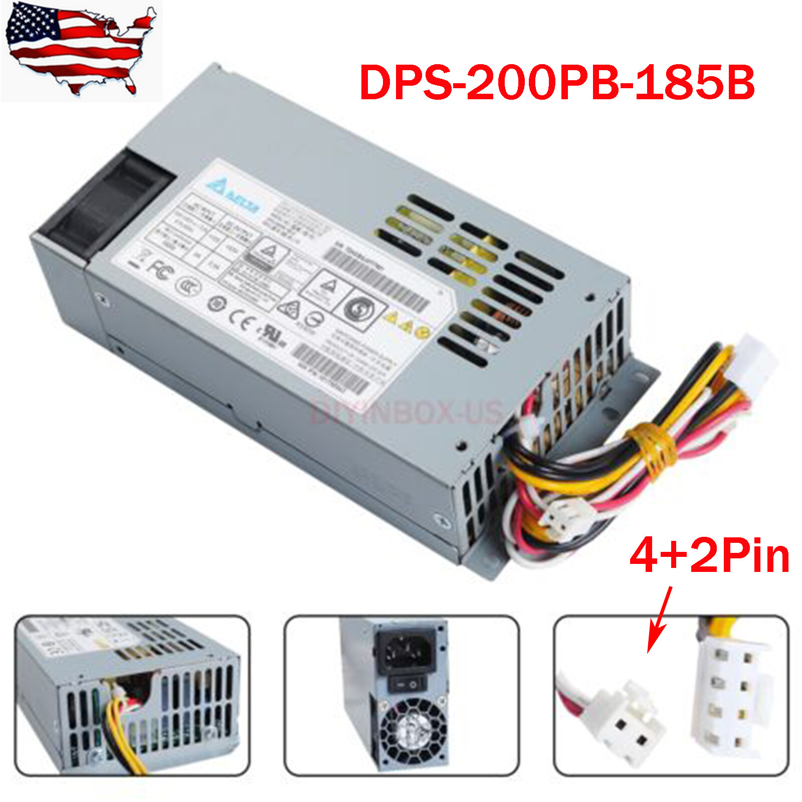 New 190W Delta Power Supply DPS-200PB-185 B AC 100-240V 3.5A 47-63HZ 4 ...