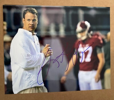 LANE KIFFIN Autographed SIGNED 8X10 PHOTO - ALABAMA | eBay