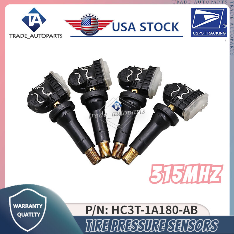 (4x) New TPMS Sensor 315MHz Tire Pressure Sensor For Ford Fusion ...