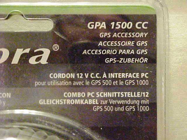 COBRA COMBO PC INTERFACE/12V DC CORD GPA 1500 CC FOR GPS 500 AND 1000 ...