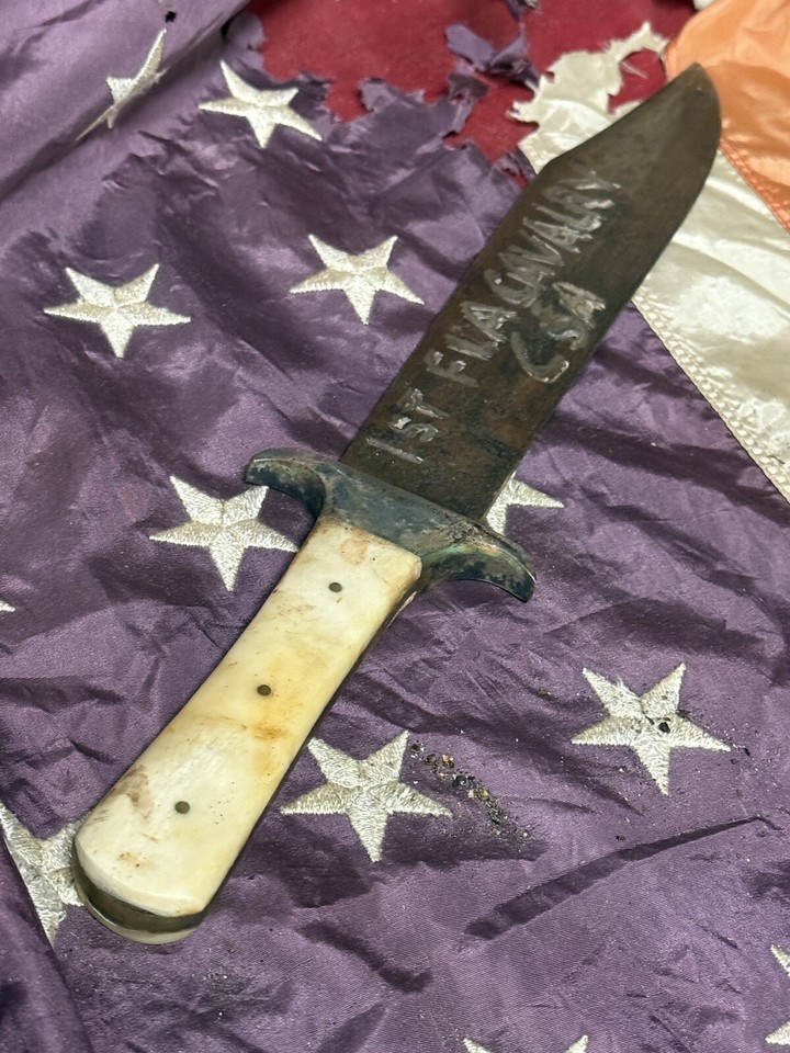 CIVIL WAR CONFEDERATE CSA 1ST FLORIDA CAVALRY SOUTHERN REBEL BOWIE ...