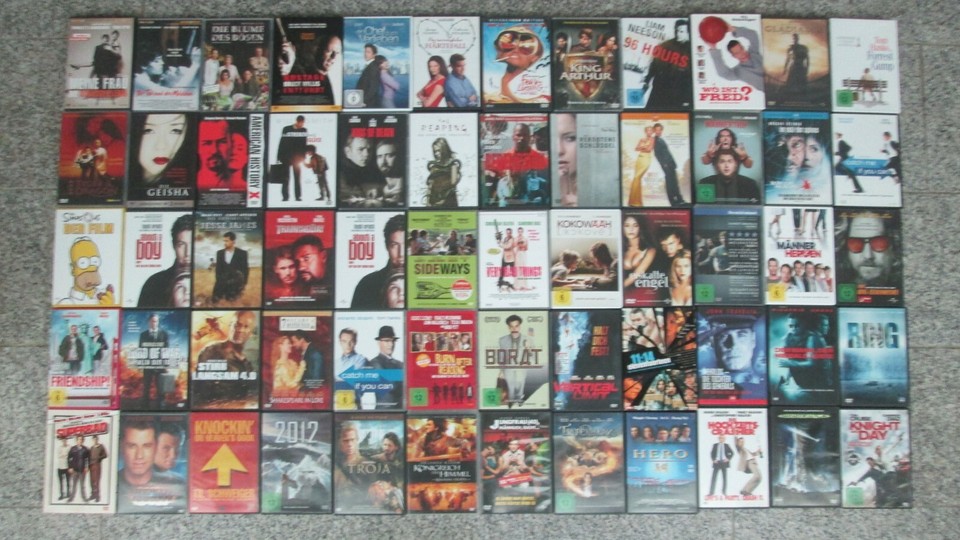 50 DVD`s, Blockbuster DVD Sammlung, Paket, Konvolut | eBay