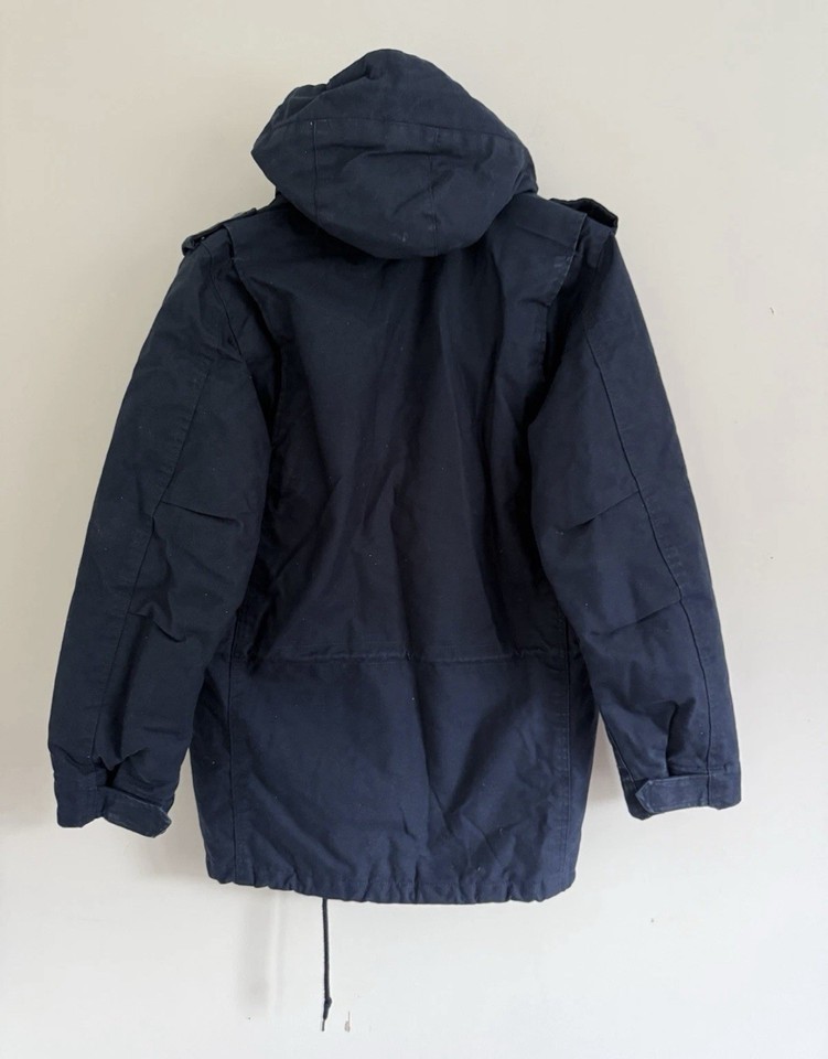 Men’s Vintage Carhartt ‘Hickman Coat’ Navy Parka Coat Size Small 0523 ...