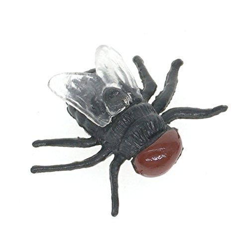 Cooplay 30pcs Fake Fly Flies Bug Plastic Mock Insects Reptile Joke Toys ...