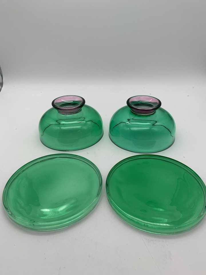 Target Bullseye Playground's GREEN Glass Açaí Bowl With Lid Set Of Two ...