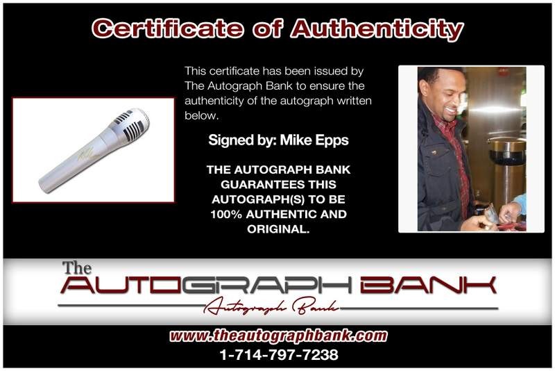 Mike Epps authentic signed microphone W/Certificate Autographed (A0001 ...