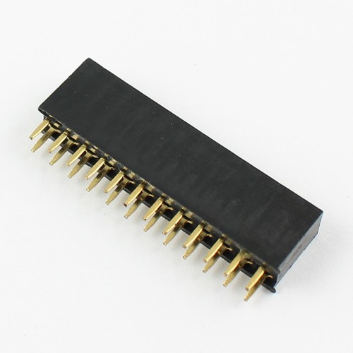50Pcs 2.54mm 2x12 Pin 24 Pin Female PCB Double Row Straight Header ...
