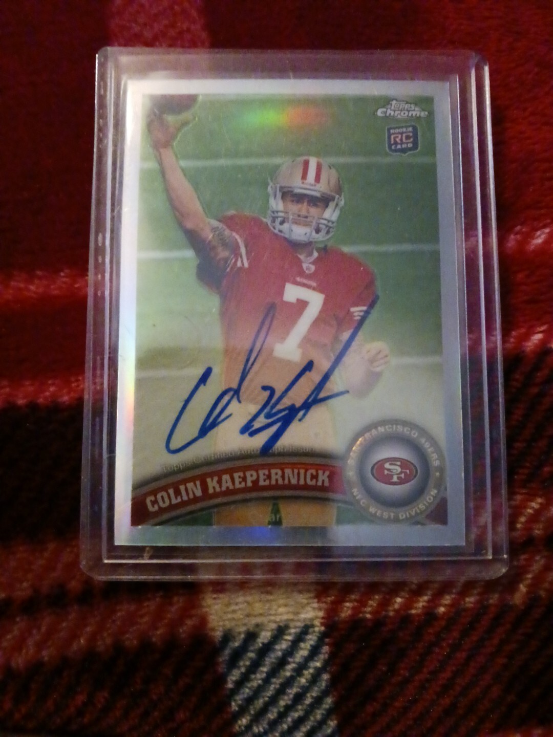 2011 Topps Chrome - Refractor Rookie Autographs #25 Colin Kaepernick ...