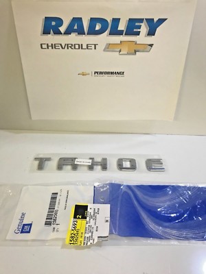 Chevrolet GM OEM 07-18 Tahoe Front Door-Emblem Badge Nameplate 15825693 ...