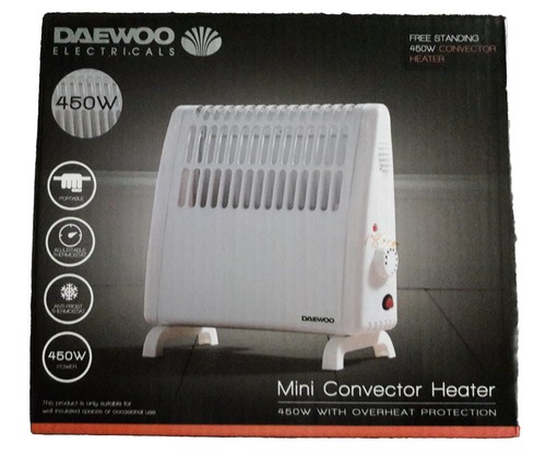 # Brand New, Daewoo Mini Convector 450W Heater With Overheat Protection ...