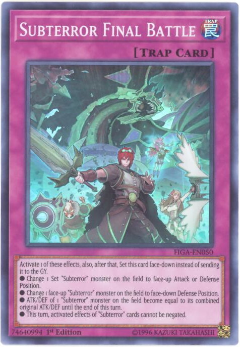 3 x Yu-Gi-Oh Card - FIGA-EN050 - SUBTERROR FINAL BATTLE (super rare ...
