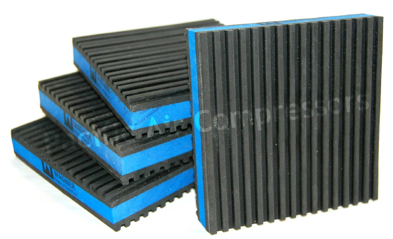 32320681 SET OF 4 AIR COMPRESSOR MOUNTING PADS 4 X 4 X 7/8 ANTI ...