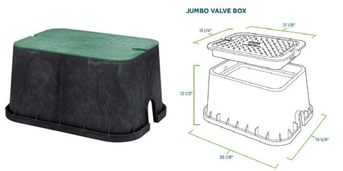 Orbit Sprinkler System 20-Inch Jumbo Rectangular Valve Box 53214 1 ...