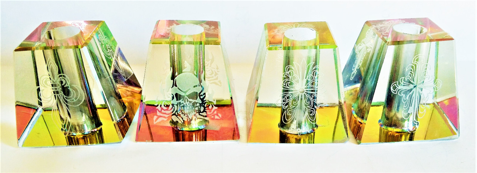 Eclipse Prism Colorshift Rainbow Glass Cigarette Snuffers | eBay