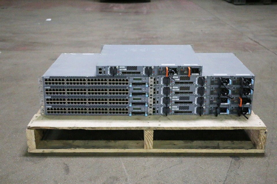 Lot of 9 Juniper EX4300 48-Port 10/100/1000Base-T PoE+ Eth Switches | eBay