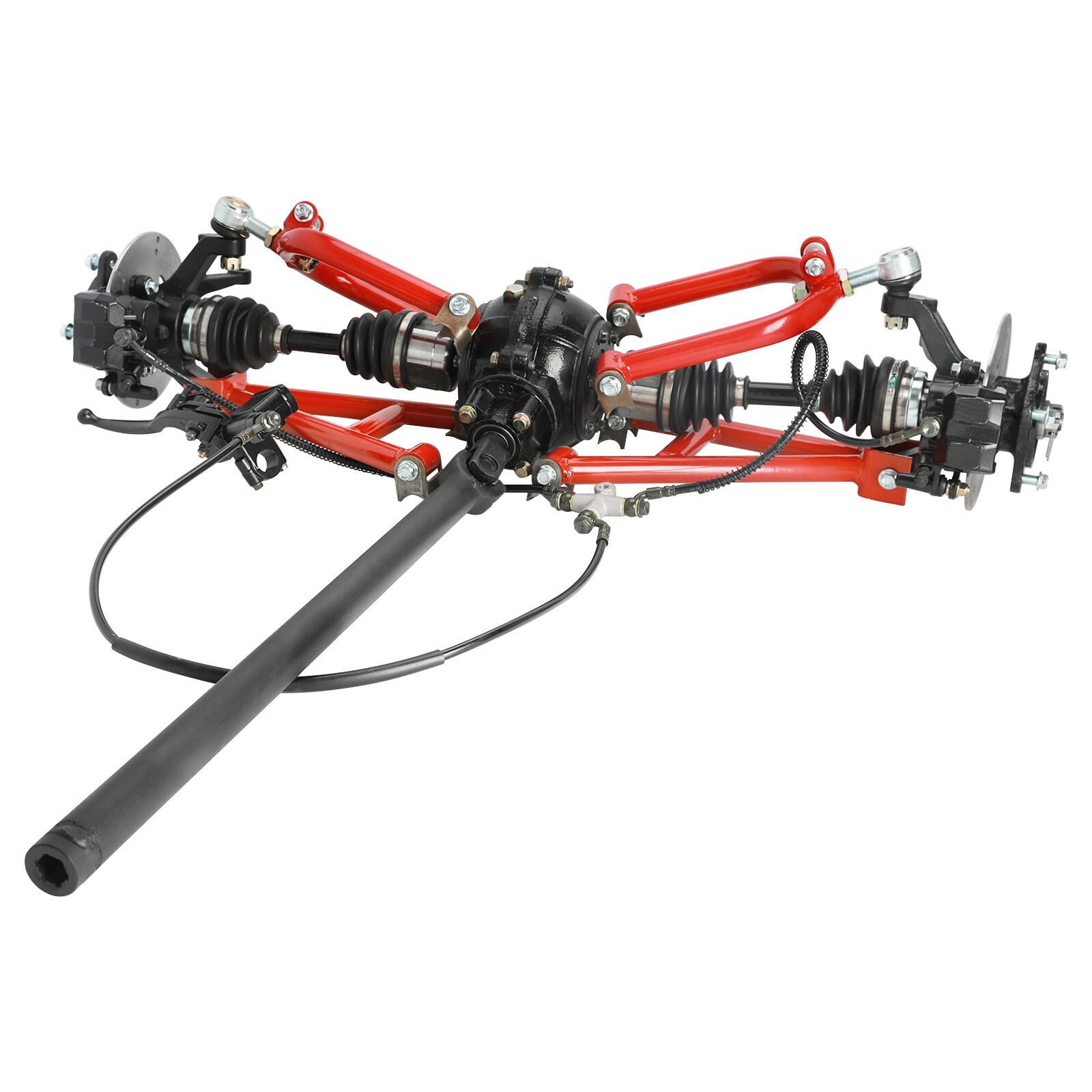 4WD Rear Drive Shaft GearBox CV Axle Shock SwingArm Kit ATV 4 Wheelers ...