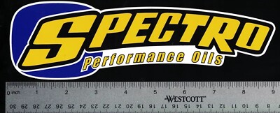 Spectro Performance Oils Sticker 9 in x 2.5 in Automotive Motorsports ...