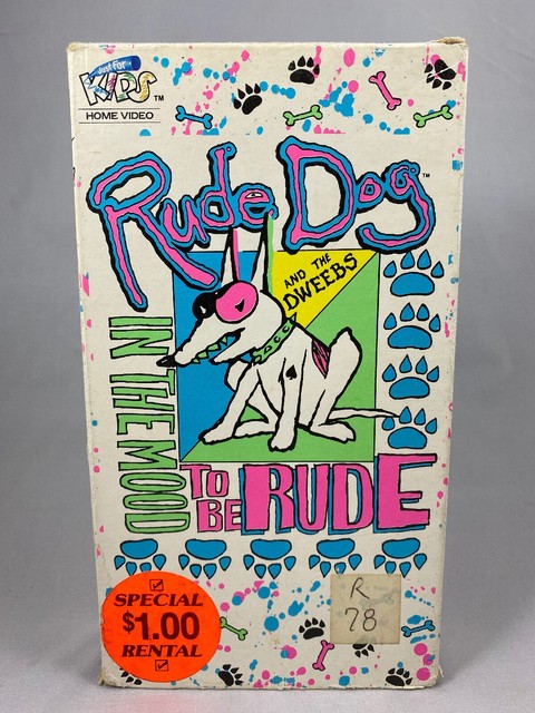 Rude Dog and the Dweebs - In the Mood to Be Rude (VHS, 1990) for sale ...