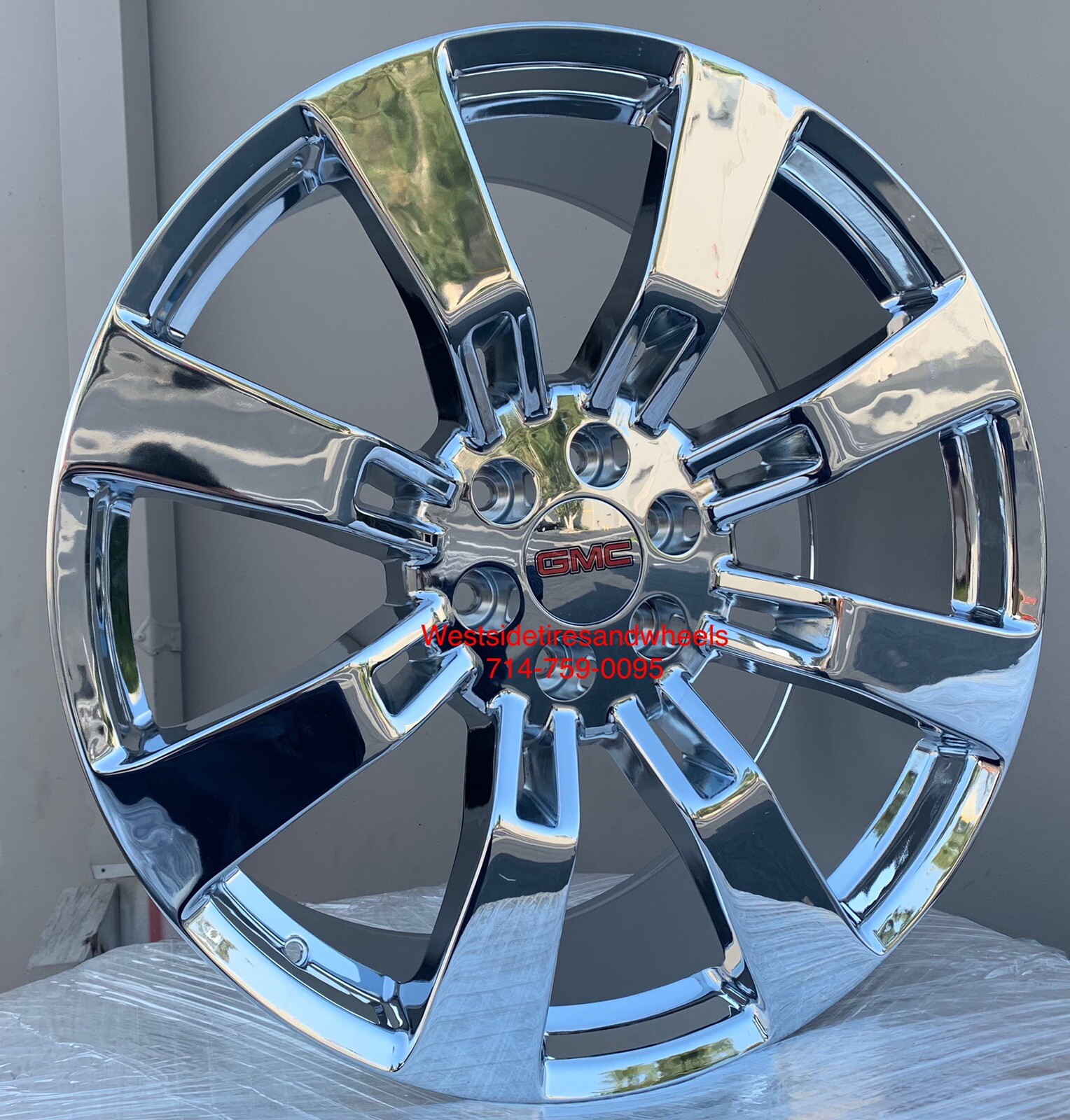 24'' GMC SIERRA YUKON CHROME WHEELS with TIRES CHEVY SILVERADO TAHOE ...