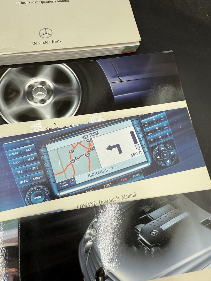 Mercedes 2003 E-Class Sedan Owner’s Manual Set in Black Case W211 E320 E500 | eBay