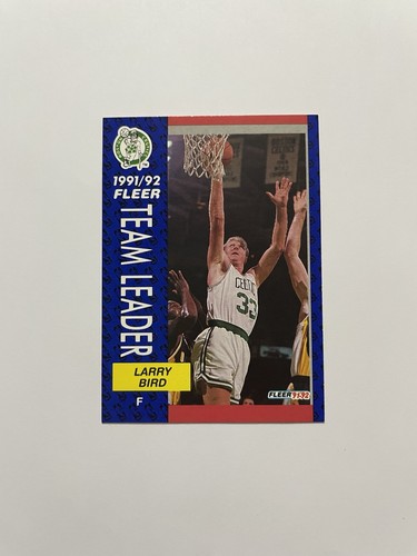 1991-92 Fleer Basketball Card #373 Team Leader Larry Bird Celtics | eBay