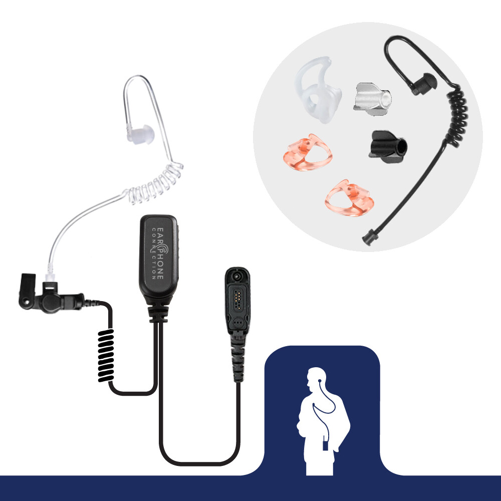 Earphone Connection Hawk Lapel Mic Ep1334 for Law Enforcement APX ...