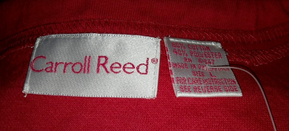 NOS Carroll Reed Diamond Embossed Textured Cardigan Sweater Jacket ...