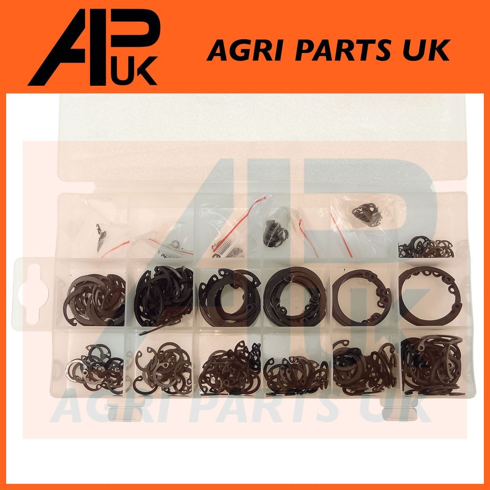300 x Assorted Metric Internal Circlips Snap on Circle C Clips ...