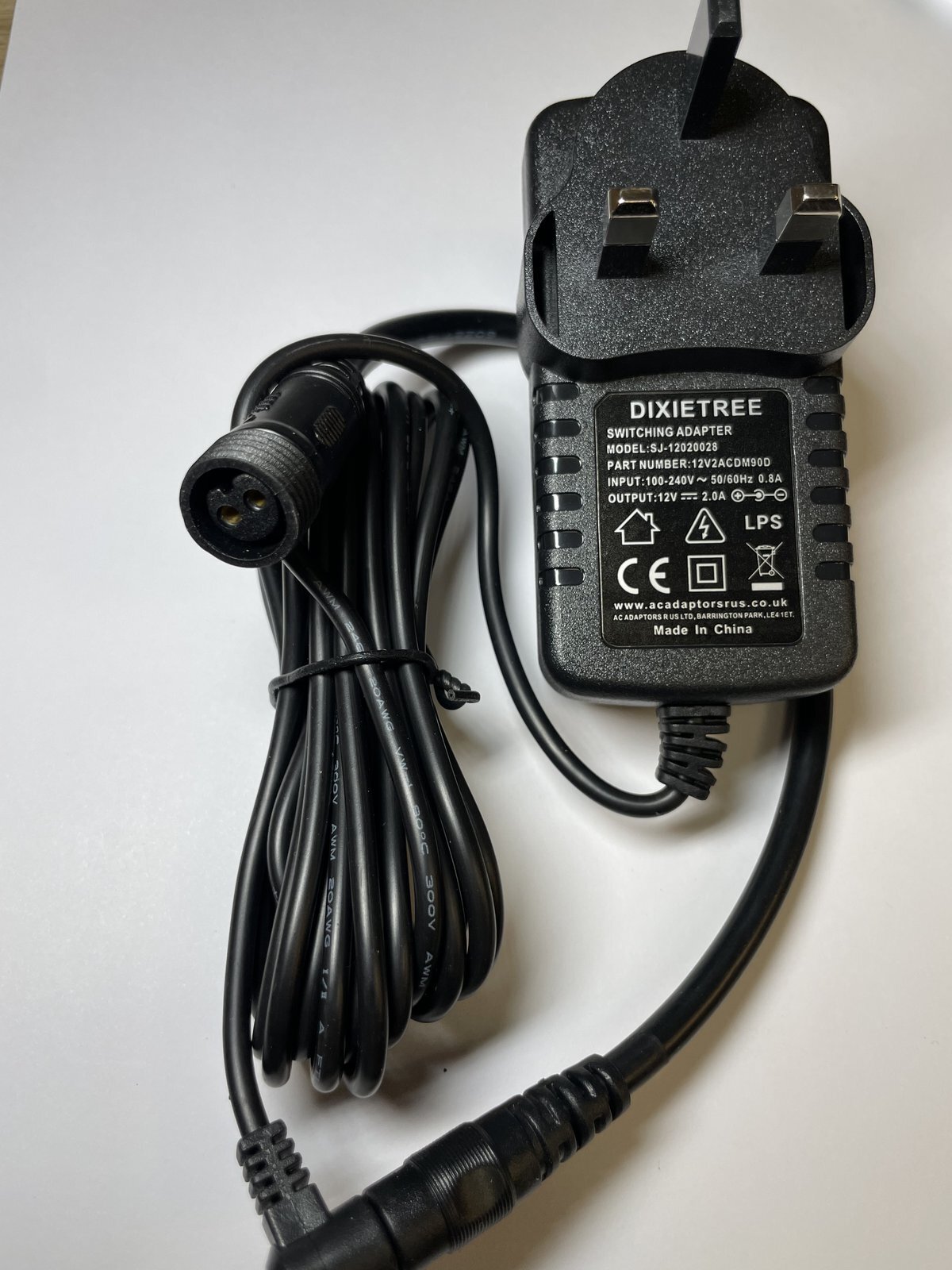 Replacement for 12.0V 12V 2.00A 24.0W LED Driver XY-1202000-BO UK Plug ...