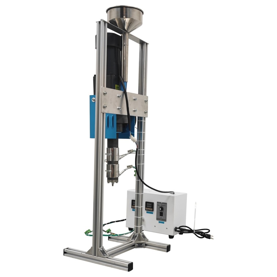Vertical Single Screw Extruder Plastic Heating Extruding Equipment LD ...