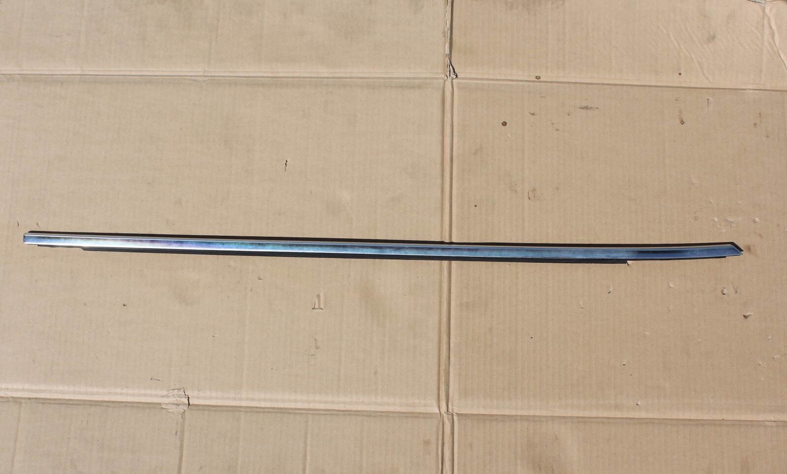 GENUINE ORIGINAL BMW E34 FRONT DOOR COVERING RIGHT CHROME WITH WEATHER ...