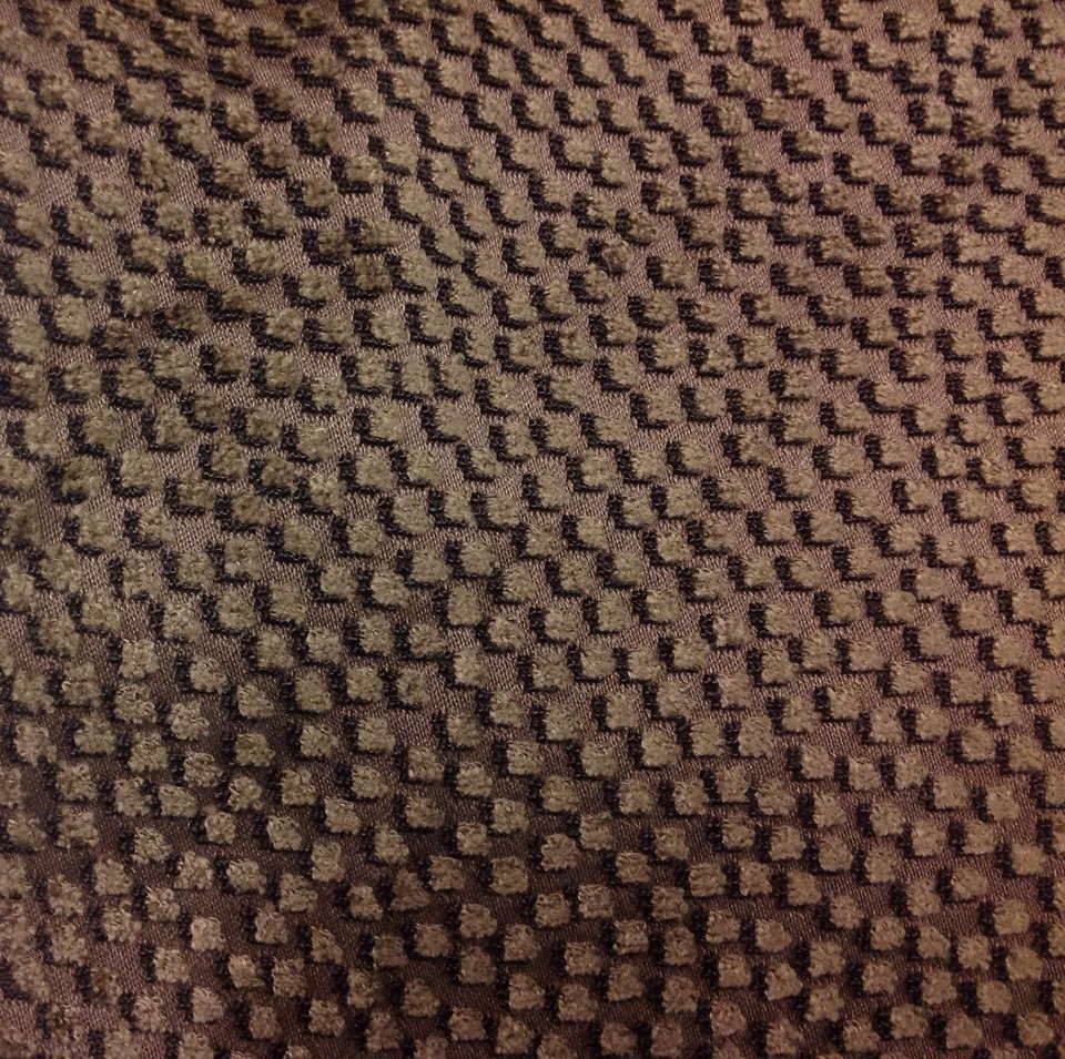 SAHCO Small Velvet Dots Upholstery Fabric- Melampo Brown Terracotta 6 ...