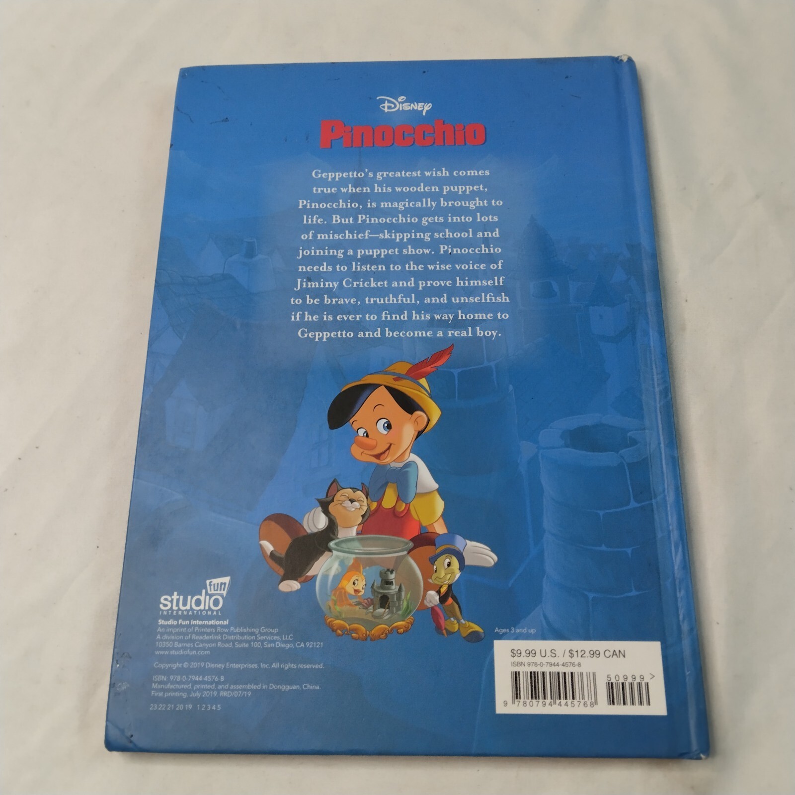 Lot Of 2 Disney Pinocchio Books | eBay