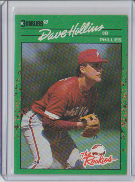 1990 Donruss The Rookies Rookie Card #47 Dave Hollins Philadelphia ...