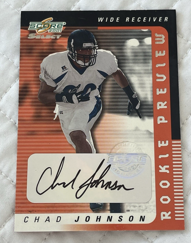 2001 Score Select Chad Johnson Rookie Preview Auto | eBay
