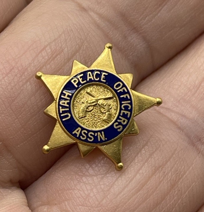 Gold Tone Vintage Utah Peace Officers Association Collectible Brooch ...