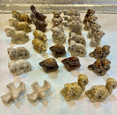 Vintage Lot Of 30 Pcs WADE England Whimsies Porcelain Figurines. | eBay