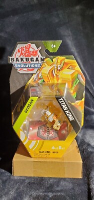 Bakugan Evolutions Geogan AURELUS GOLD TITAN KING Figure w Gate Card ...
