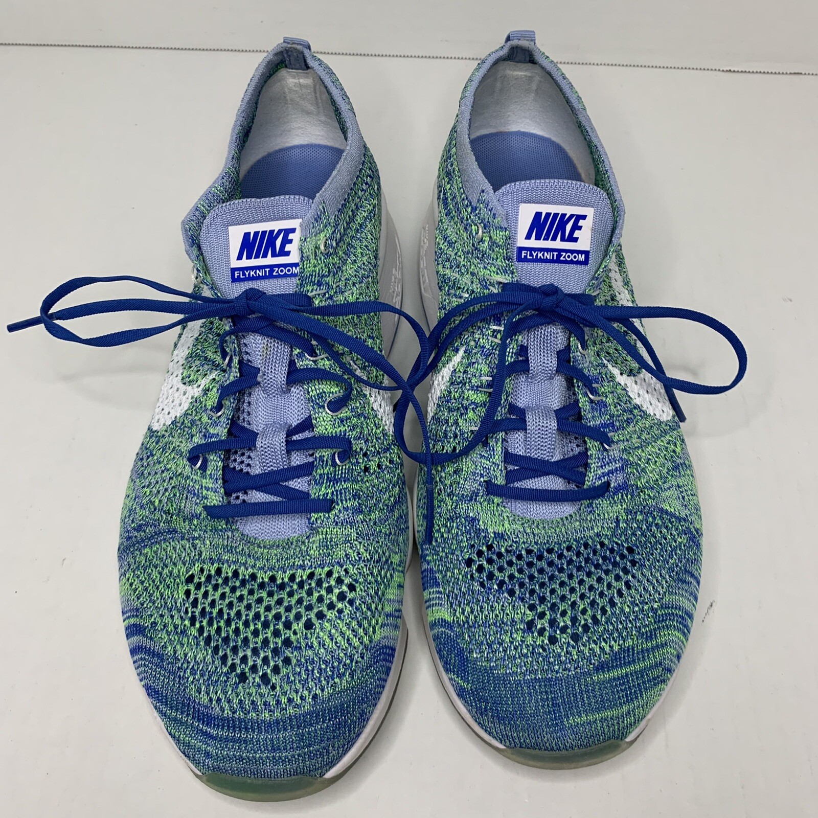 Nike Flyknit Zoom Blue Green Training Running Shoes W… - Gem