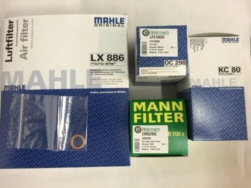 OEM Land Rover Defender TD5 Engine Service Kit, Oil, Air, Fuel, Rotor ...