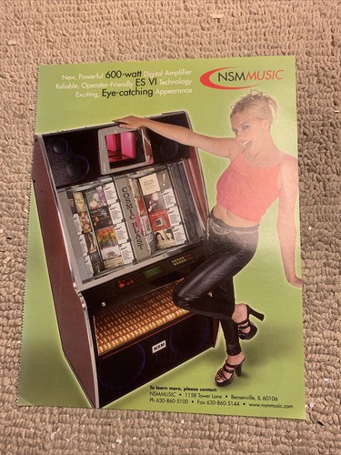 11-8 1/4" nsm JUKEBOX ES VI AD FLYER | eBay