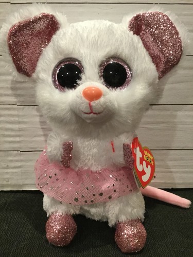 Ty Beanie Boos - Nina The 6" White Ballerina Mouse With Tags | eBay
